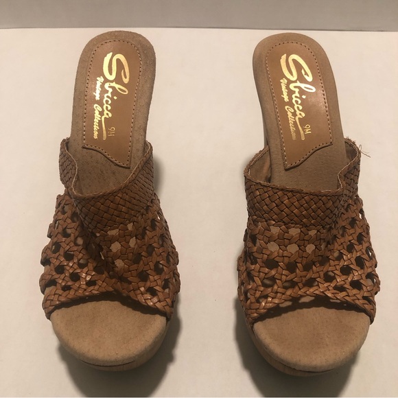 Sbicca | Shoes | Sbicca Vintage Collection Chunky Wooden Heel Sandal ...